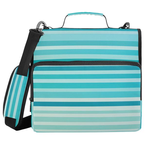 ・3-Ring Zippered Binder: 1.5 Inch D-ring Binder can hold 500 sheets of A4 paper. You can easily take it out to use or br...