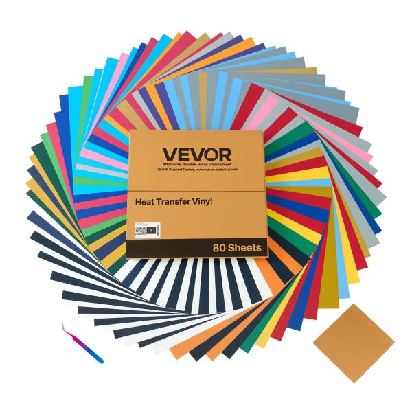 ・Easy to Use: Our heat transfer vinyl is made of premium PVC with a four-layer build: clear film, tacky silicone layer, ...