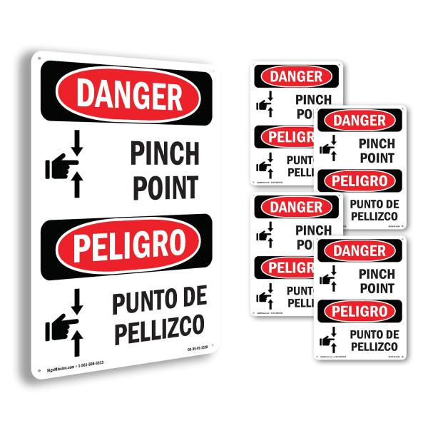 ・SIZE ＆ SPECS: 5 Pack Of 14" x 10" Rigid Plastic Signs - Commercial grade polystyrene with (4) pre-drilled ?" mounting h...