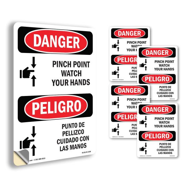 ・SIZE ＆ SPECS: 5 Pack Of 7" x 5" Vinyl Label Decals - Commercial grade vinyl with adhesive backing specifically designed...