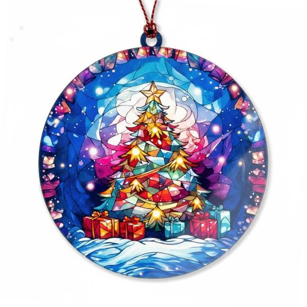・? Christmas Tree Ornaments 2025 - Elegant Holiday Keepsake: Bring festive charm to your home with this stunning Christm...