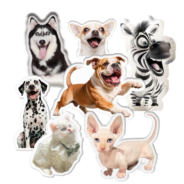 ・PILLOW MATERIAL: The custom pet pillow cover is made of 100% high-quality short plush fabric, which is soft to touch, c...