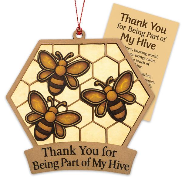 ・? Layered Elegance - Real Wood ＆ Acrylic in Perfect Harmony Crafted with precision and care, this ornament features a b...