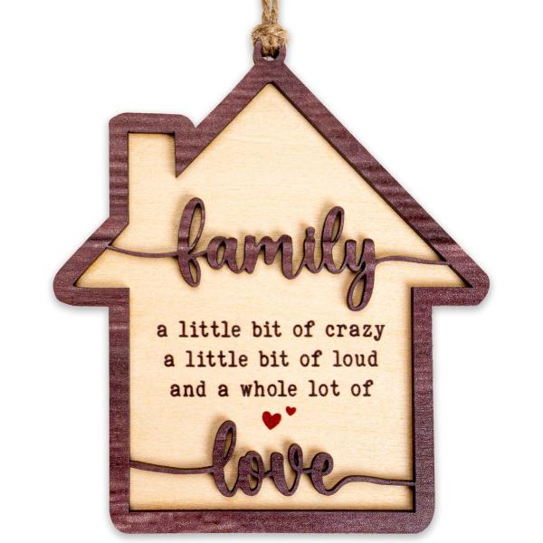 ・? Natural Wooden Elegance - Timeless and Durable: Crafted from quality wood, this ornament offers a warm, rustic charm ...