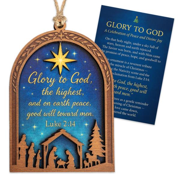 ・? Natural Wooden Elegance - Timeless and Durable: Crafted from quality wood, this ornament offers a warm, rustic charm ...