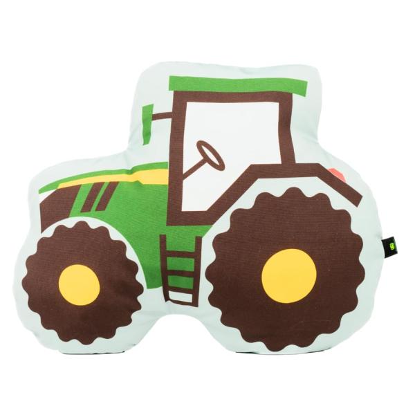 ・ITEM INCLUDES (FOR AGES 3 AND UP): A John Deere Trailer Tracter shaped plush decorative throw pillow measures 20 in x 1...