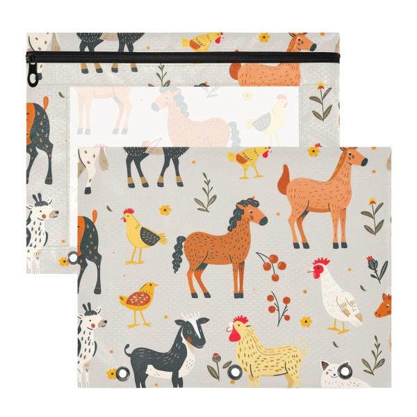 ・Durable Design: Fashion binder pencil pouch is made of 100% polyester, durable glossy football grid and clear PVC, scra...