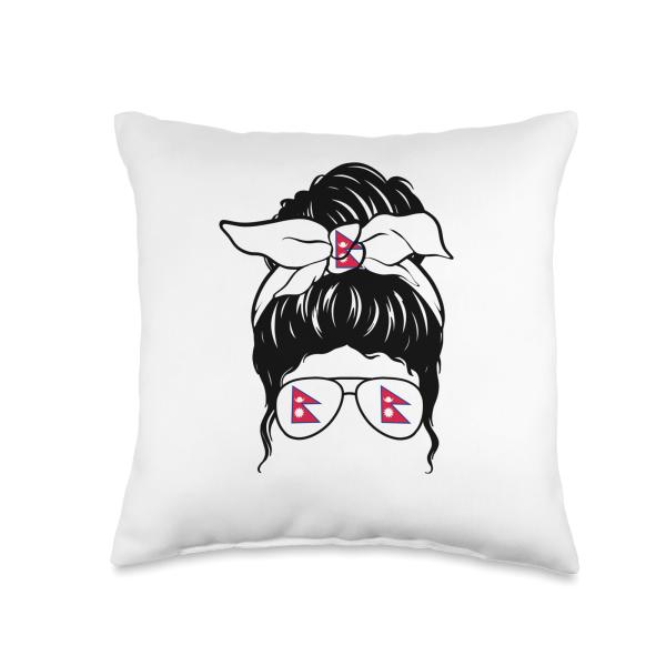 ・Celebrate your Nepali pride with this unique design featuring a Nepali girl. She wears sunglasses with the Nepali flag ...