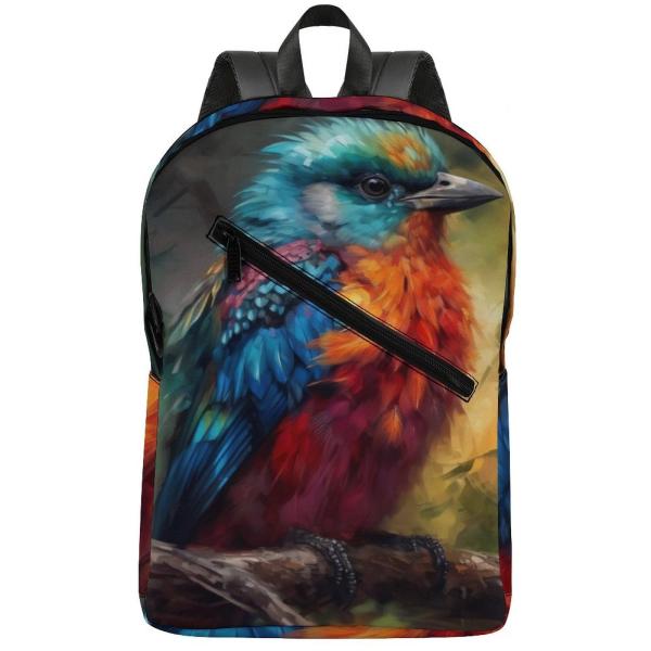 ・High quality materials: Hand Drawn Colorful Birds waterproof daypack is made of premium quality high-density canvas fab...