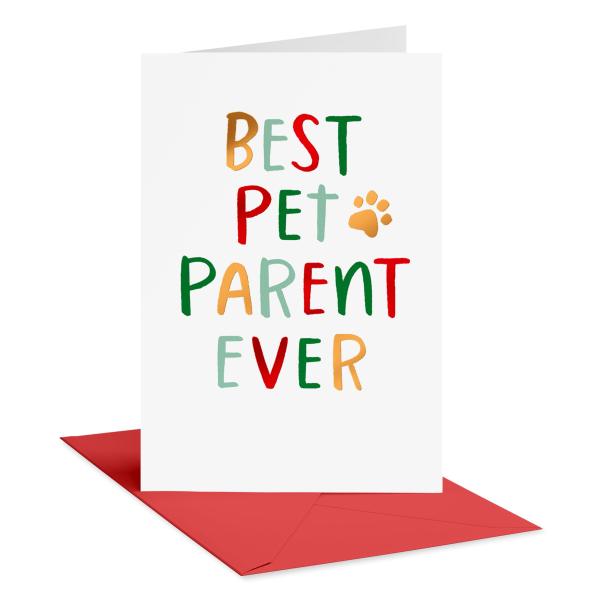 ・FRONT MESSAGE: Best Pet Parent Ever・INSIDE MESSAGE: Thank you for always taking such good care of me! Merry Christmas・D...