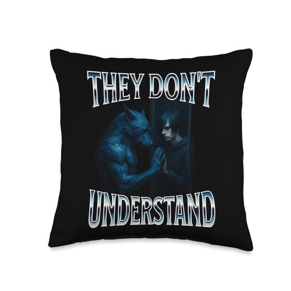・Human By Chance Alpha By Choice, Get this funny They Don't Understand, iconic galaxy wolf graphic novelty, three wolf m...