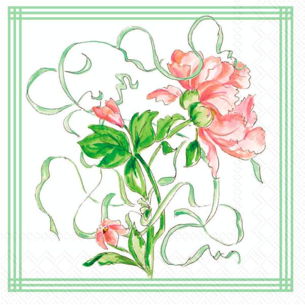 ・3-PLY PAPER NAPKINS Package of 20 premium quality paper napkins featuring a design by artist Rosanne Beck・FOR COCKTAIL ...
