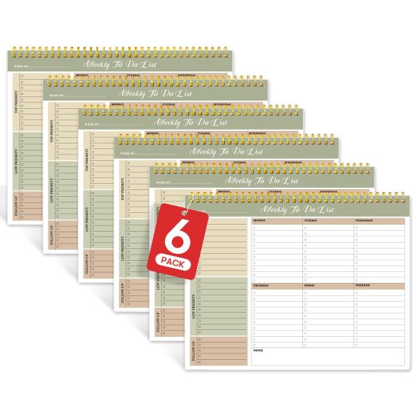 ・【生産性を最大化】当社の週間ToDoリストメモ帳は、優先順位、低優先順位、フォローアップの分類されたセクションを特徴とする包括的なタスク管理システムを提供し、効率的な優先順位付けとタスク完了を保証します。・【柔軟なウィークリープラン】52...