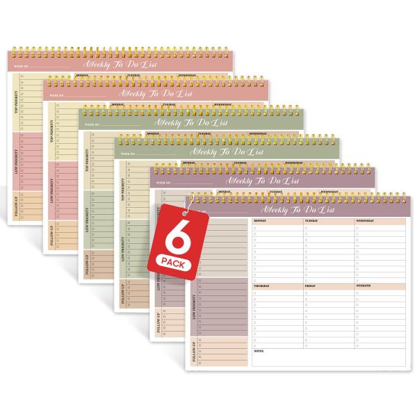 ・【生産性を最大化】当社の週間ToDoリストメモ帳は、優先順位、低優先順位、フォローアップの分類されたセクションを特徴とする包括的なタスク管理システムを提供し、効率的な優先順位付けとタスク完了を保証します。・【柔軟なウィークリープラン】52...