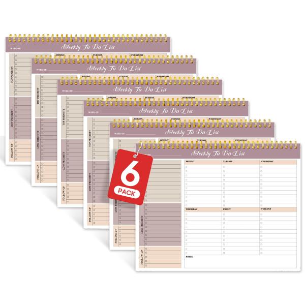 ・【生産性を最大化】当社の週間ToDoリストメモ帳は、優先順位、低優先順位、フォローアップの分類されたセクションを特徴とする包括的なタスク管理システムを提供し、効率的な優先順位付けとタスク完了を保証します。・【柔軟なウィークリープラン】52...