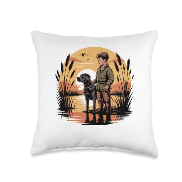・Perfect for passionate hunters and dog lovers, this black camo graphic design showcases a stunning outdoor scene with a...