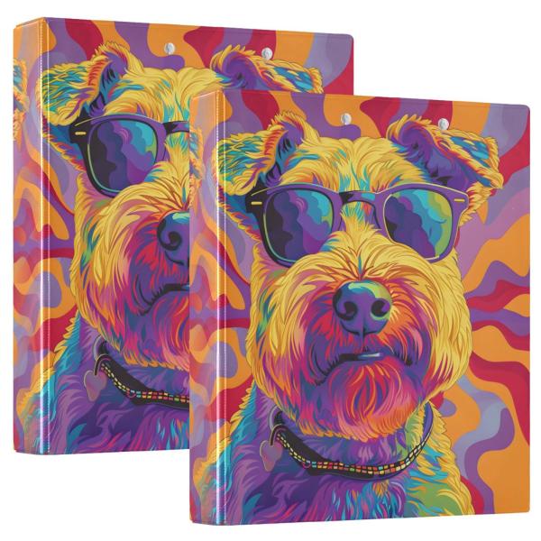・【3 Ring Binder with Clipboard Size】 12.4 x 10.63 x 2.36 inches/31.5 x 27 x 6 cm, design with 3-label pocket, suitable f...