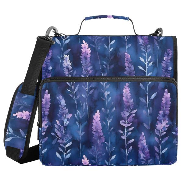 ・Large capacity: 3 Ring zipper binder measures 13.6"Lx12.4"Hx4.7"W,1.5 inch binder ring can hold up to 500 sheets paper....