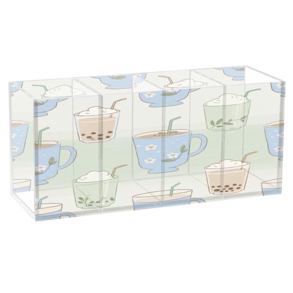 ・CLEAR ACRYLIC PEN HOLDER: Pencil cup crafted from durable acrylic, sturdy, durable, and easy to clean. Pen holder owns ...
