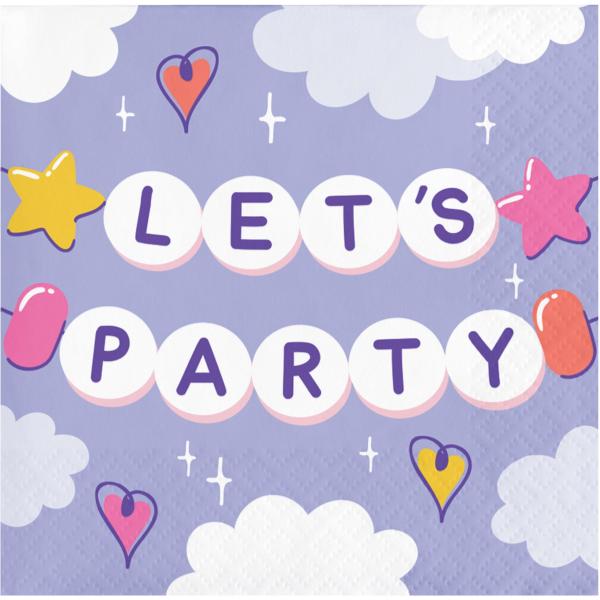 ・各ケースには、Sweet Dreams飲料ナプキンが16枚入っています。・飲料ナプキンのサイズは5インチ x 5インチ。・ナプキンは高品質の2層ティッシュで作られています。・ナプキンには、星空とハートがアクセントになった「LET'S PA...
