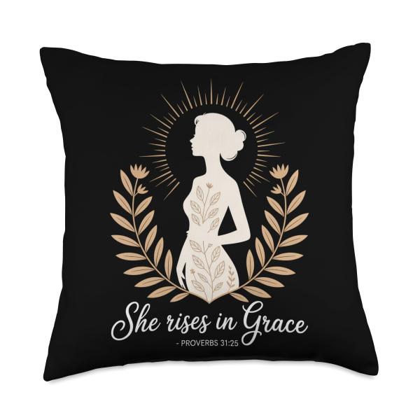 ・Embrace the essence of strength and dignity with the 'She Rises In Grace' message. You connect deeply with the words of...