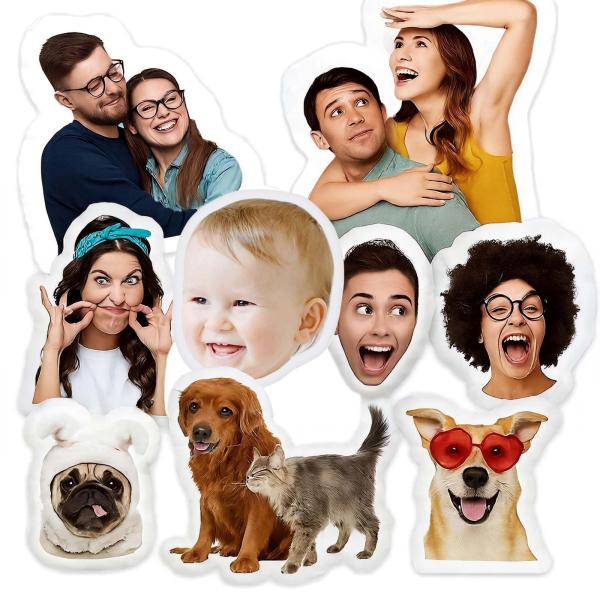 ・[Unique Gifts]Transforms funny snapshots, beloved pet portraits, or unforgettable moments into huggable, one-of-a-kind ...