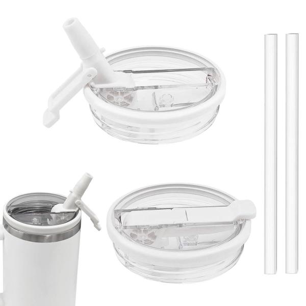 ・【Versatile Compatibility】This flip straw pro lid is specifically designed for Stanley 40 oz tumblers Compatible with St...