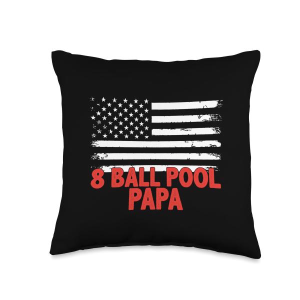 ・This unique design is ideal for anyone who enjoys playing pool or billiards, adding a patriotic touch to their wardrobe...