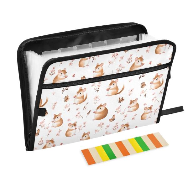 ・Large Capacity: Organizer With Pockets size 14.1 x 10.6 x 0.7 inch/36 x 27 x 2 cm. This File Folder Organizer has 13 Po...
