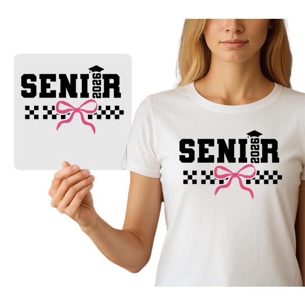 ・Vibrant ＆ Durable Print: Our SENIOR 2026 DTF transfer boasts a high-quality, full-color design. The print is soft, stre...