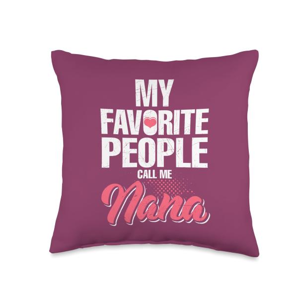 ・Beautiful cute bold and sweet "My Favorite People Call Me Nana" design with heart detail and stylish pink script for pr...