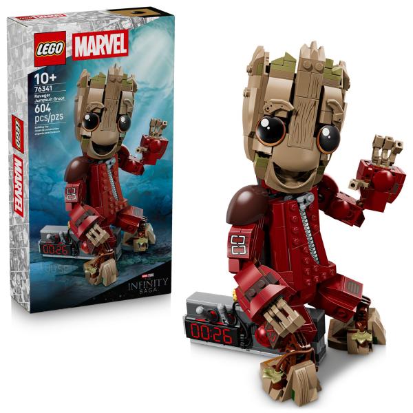 ・THE MCU'S MOST LOVABLE GUARDIAN - Kids construct a fan-favorite character with the LEGO Marvel Ravager Jumpsuit Groot (...