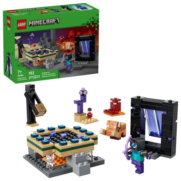 ・MINECRAFT TOY FOR KIDS - Transport young gaming fans straight to adventure with the Nether ＆ End Portal Journey (21584)...