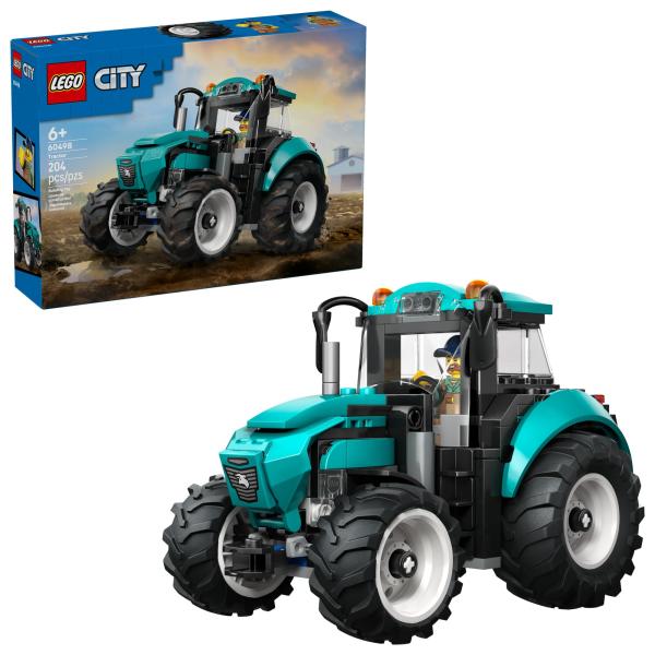 ・TRACTOR TOY FOR KIDS - Power up kids' imaginations with the LEGO City Farm Tractor (60498) building toy for kids ages 6...
