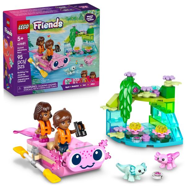 ・AXOLOTL TOY FOR KIDS - The LEGO Friends Axolotl Adventure Boat (42681) building toy for girls and boys ages 5 years old...