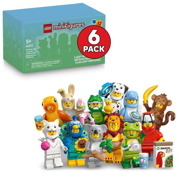 ・MYSTERY BOX TOY - Kids discover surprise animal characters with the LEGO Minifigures Animal Series 28 6 Pack (66813) co...