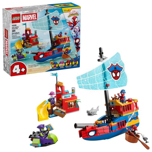 ・FIGHT CRIME ON THE HIGH SEAS - Young builders help stop the Green Goblin with the LEGO Marvel Team Spidey Pirate Ship (...
