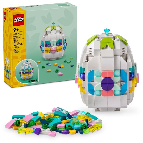 ・BUILDING TOY FOR KIDS - Kids usher in the beautiful colors of Spring with the LEGO Decorative Easter Egg (40816) buildi...