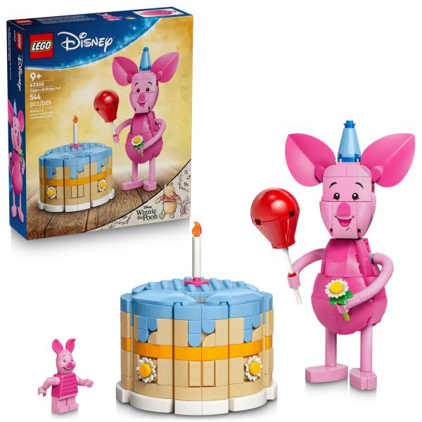 ・A BIRTHDAY SURPRISE - Kids can celebrate a special day with the LEGO Disney Piglet's Birthday Fun (43305) building toy ...