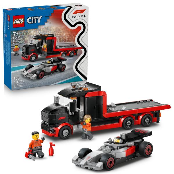 ・F1 RACE CAR ＆ TRUCK TOY - Kids can bring their racing dreams to life with the LEGO City F1 Display Truck with Audi F1 R...