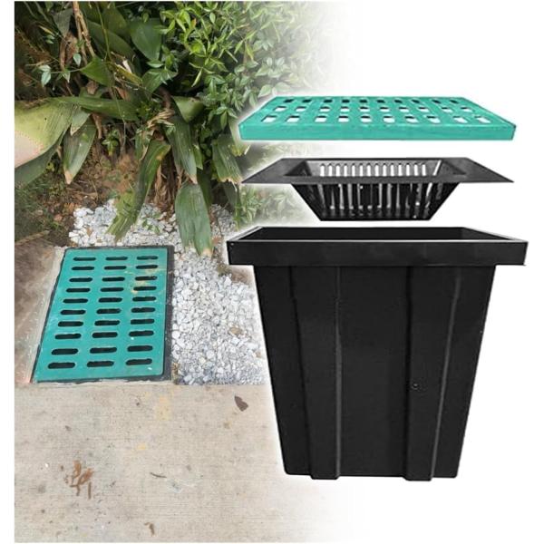 ・Flexible DIY Drilling --- Our ditch water collection basin does not have reserved holes. You can freely customize the l...