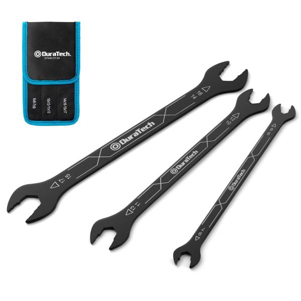 ・4-in-1 Design: This unique 3-piece thin wrench set combines 12 metric sizes into 3 dual open-end wrenches: 6×8-7×9 mm, ...