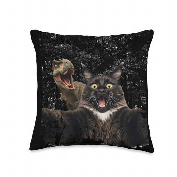 ・Capture the spooky charm of Halloween with a playful black cat striking a selfie pose. Great for anyone who loves cats,...