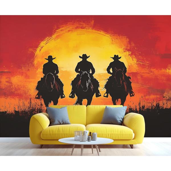 ・Mural Size: The overall size of the mural is 110"W x 79"H. This mural wallpaper is cut into 6 pieces for easy installat...