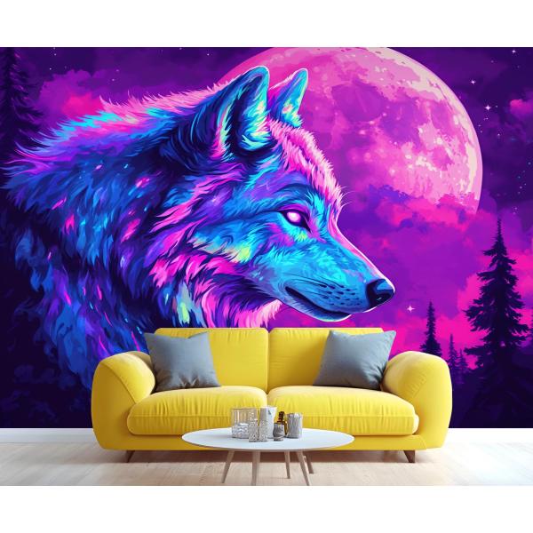 ・Mural Size: The overall size of the mural is 78.7"W x 78.7"H. This mural wallpaper is cut into 4 pieces for easy instal...