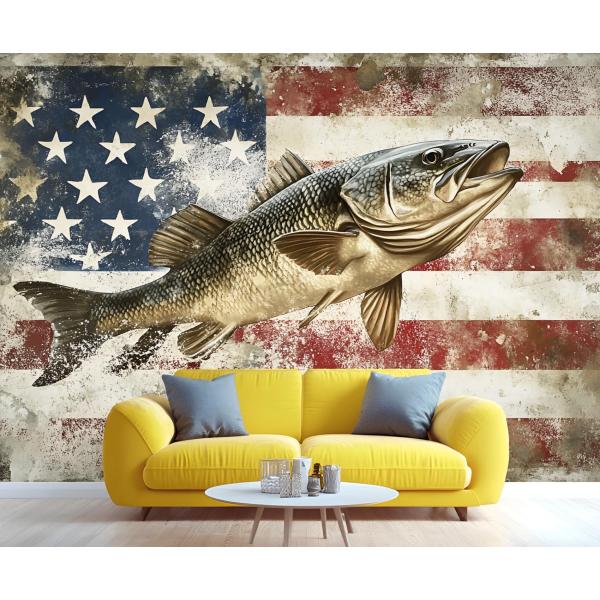 ・Mural Size: The overall size of the mural is 110"W x 79"H. This mural wallpaper is cut into 6 pieces for easy installat...