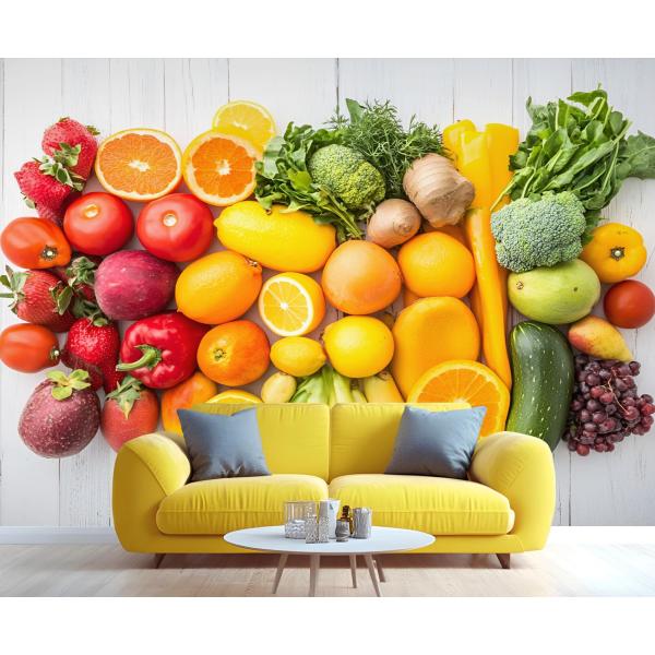 ・Mural Size: The overall size of the mural is 118"W x 82.6"H. This mural wallpaper is cut into 6 pieces for easy install...
