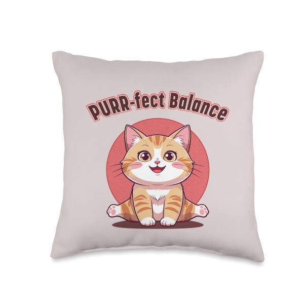 ・Find your calm with a dose of cuteness. This funny zen cat tee features an adorable sitting kitty and the phrase "PURR-...