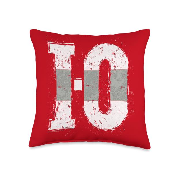 ・Spell out the word O-H-I-O. Cool funny stylish grunge vintage look on this weathered distressed look Red I-O OHIO top w...