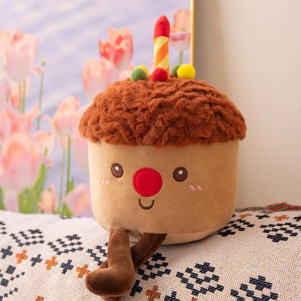 ・【Rainbow Birthday Cake】 Make every celebration sweeter with Rainbow Birthday Cake pillow. Decked out in cotton-candy hu...